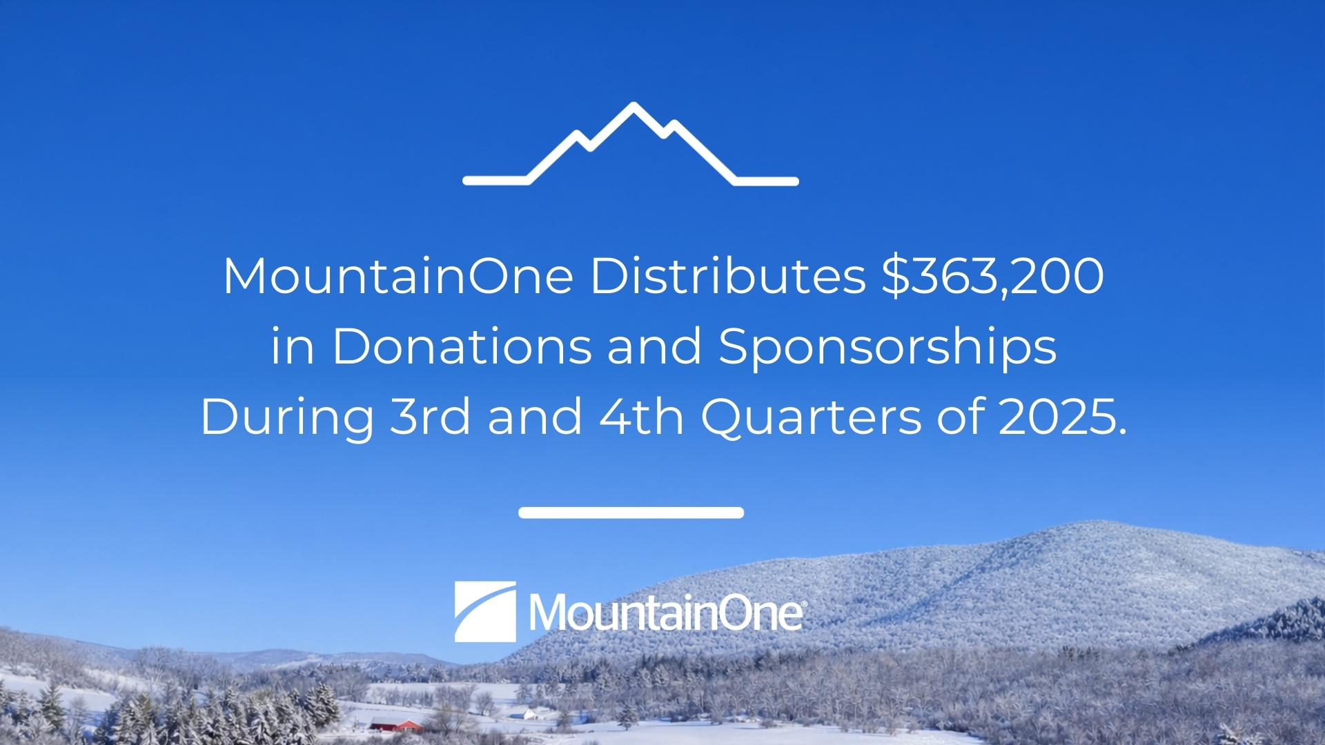 MountainOne Distributes $363,200 in Donations and Sponsorships During ...